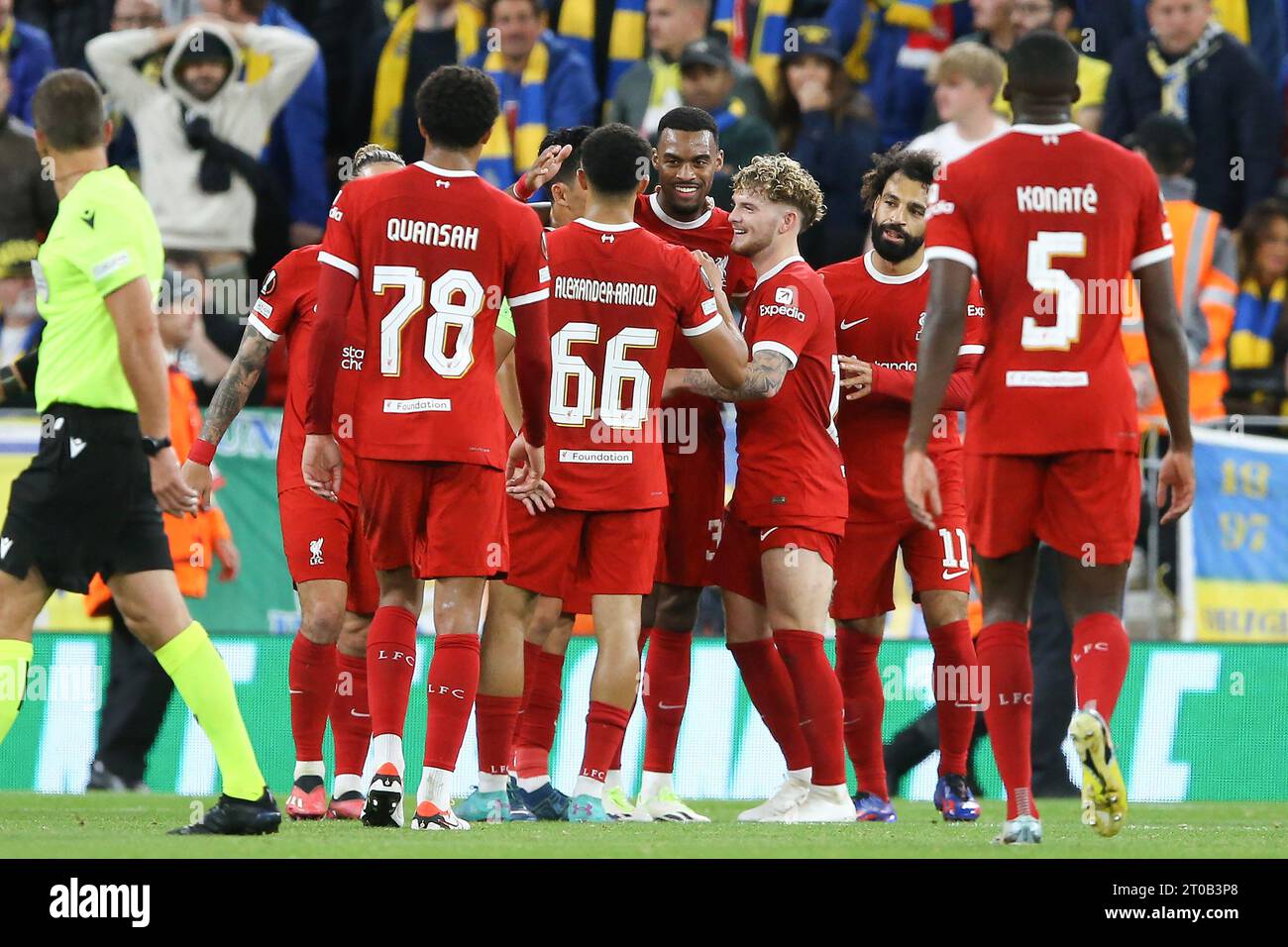 Liverpool, UK. 05th Oct, 2023. Ryan Gravenberch of Liverpool (c ...