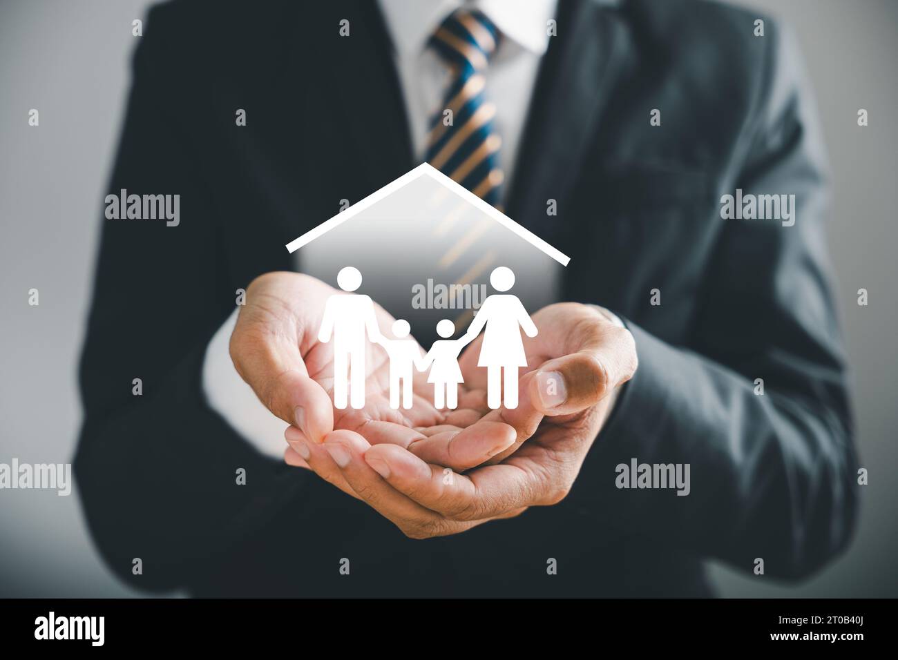 Family life insurance Stock Photo - Alamy