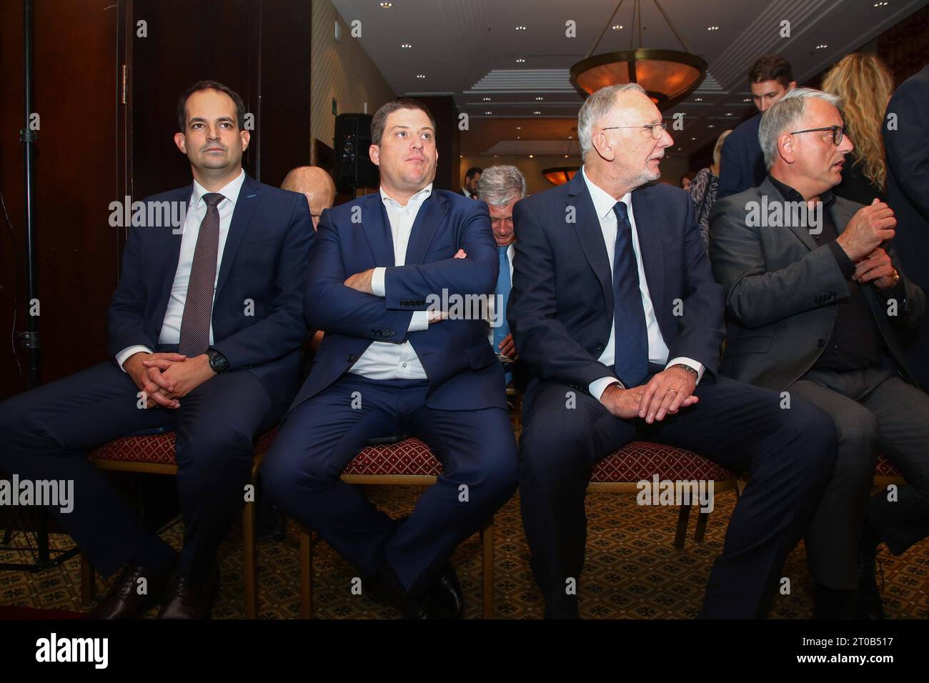 Croatia, Zagreb, 051023. Hotel Esplanade. Promotion of the book ...