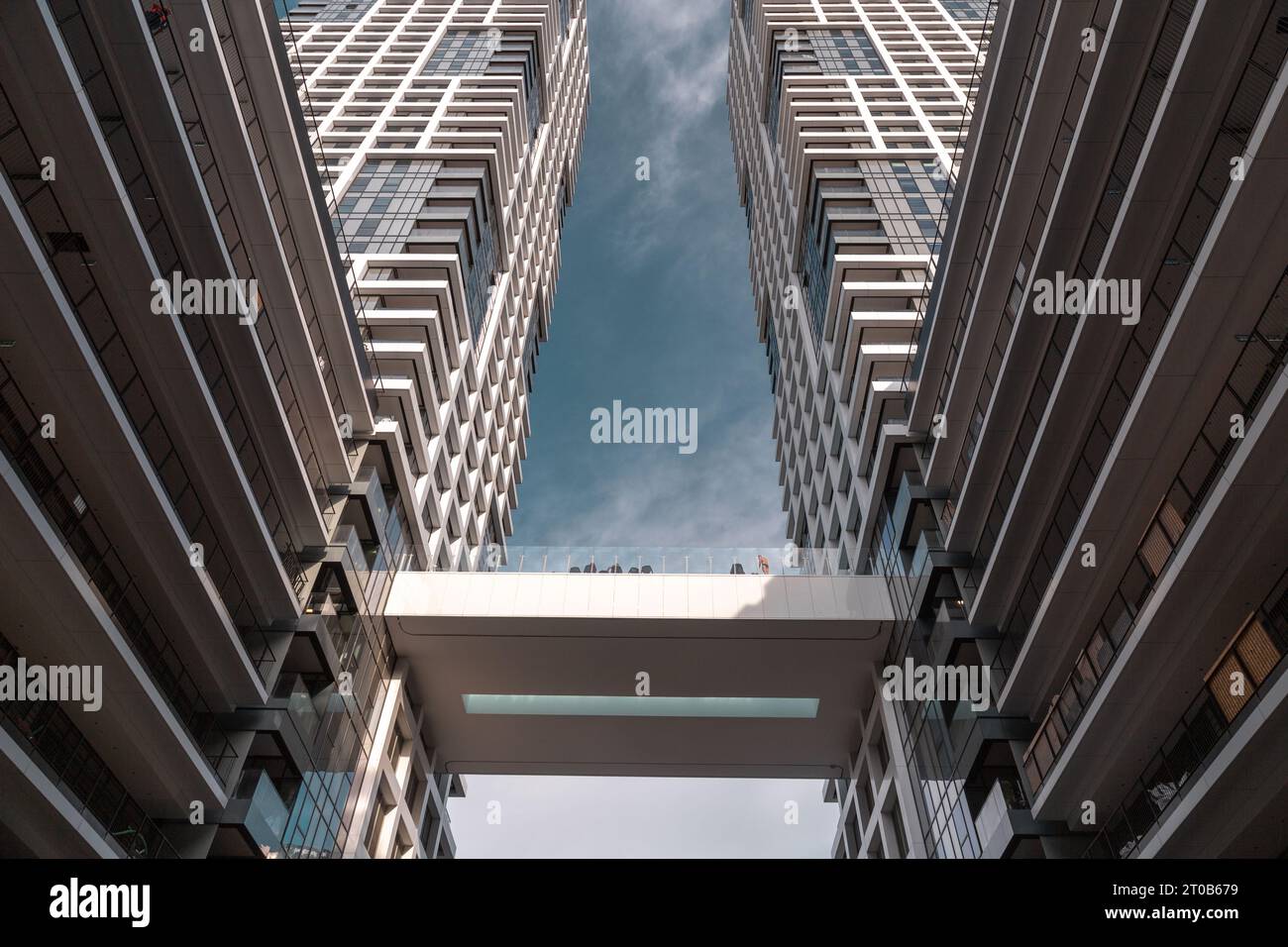 Tel Aviv, Israel - October 2023 - Exterior view of the Da Vinci Towers ...