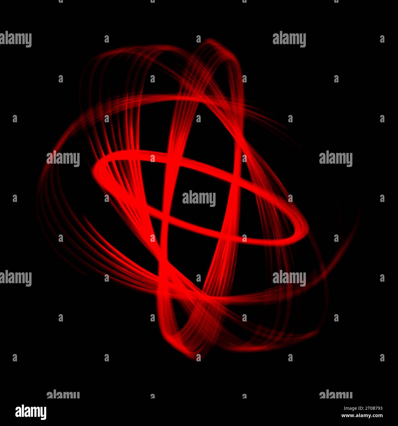 Red light trail patterns Stock Photo - Alamy