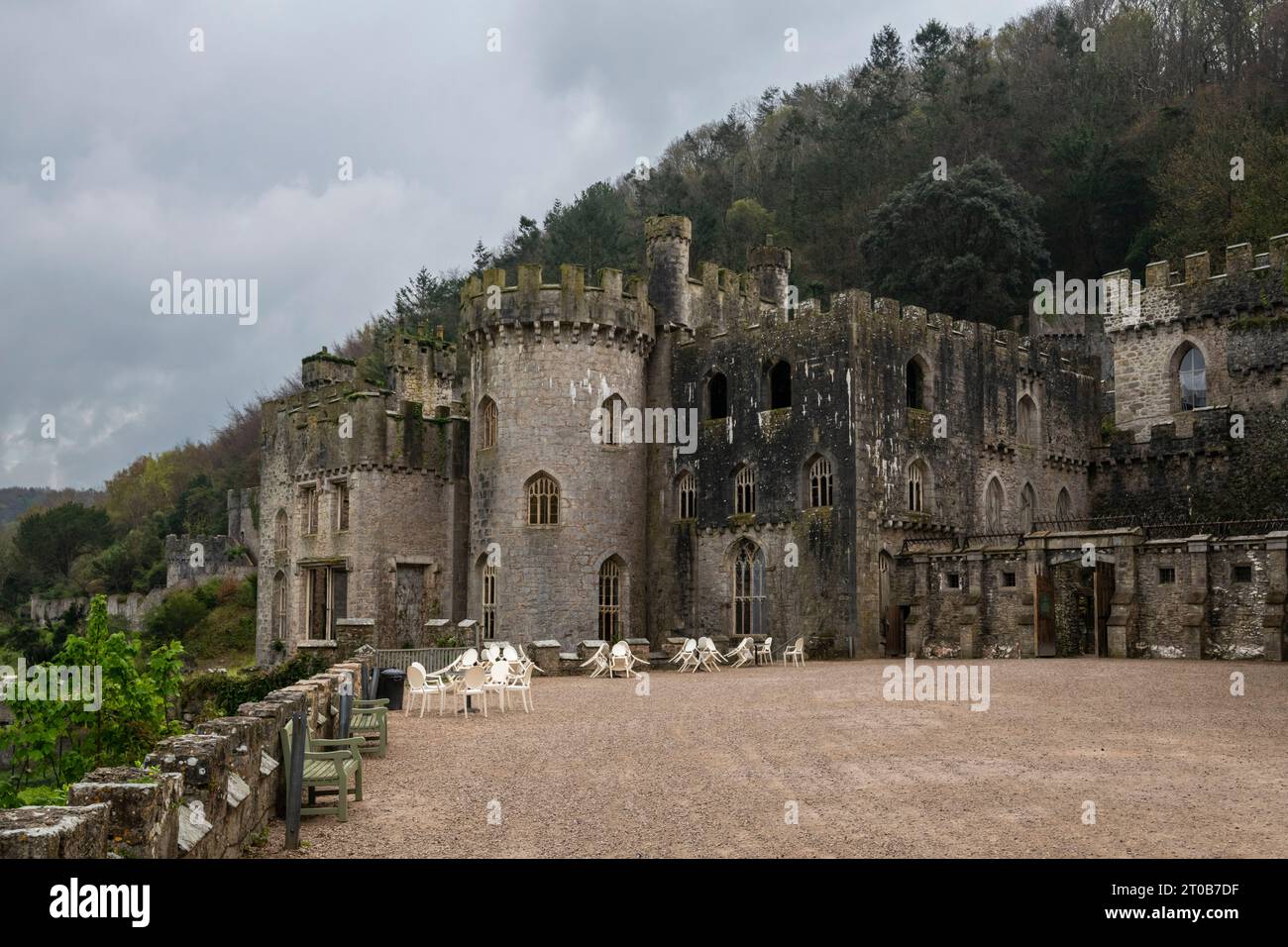 Gwrych Castle, Abergele, North Wales. A 19th century country house ...
