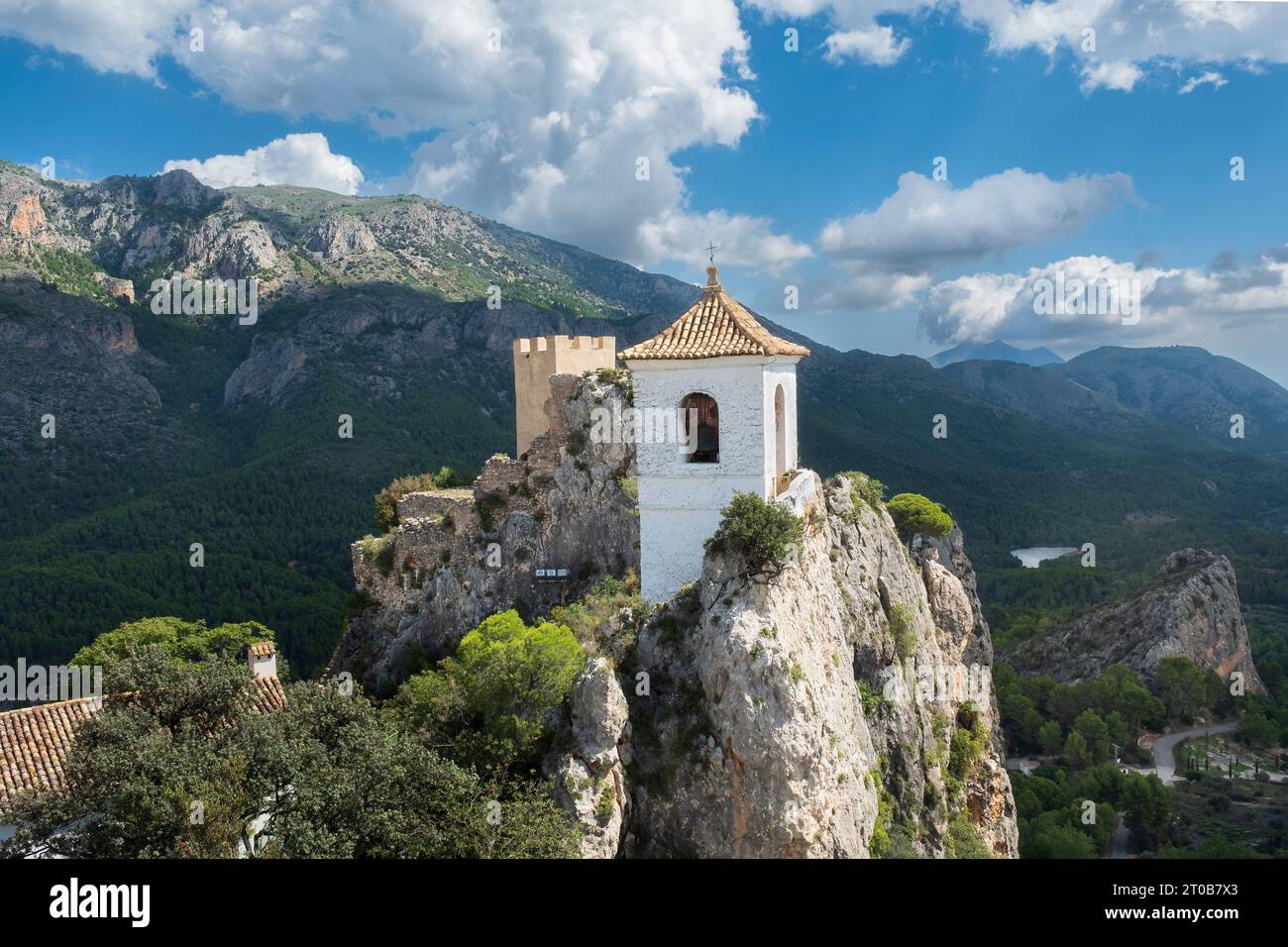 The village of El Castell de Guadalest is considered the most visited ...