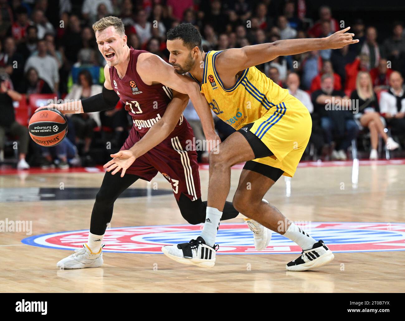 Munich, Germany. 05th Oct, 2023. Basketball: Euroleague, FC Bayern ...
