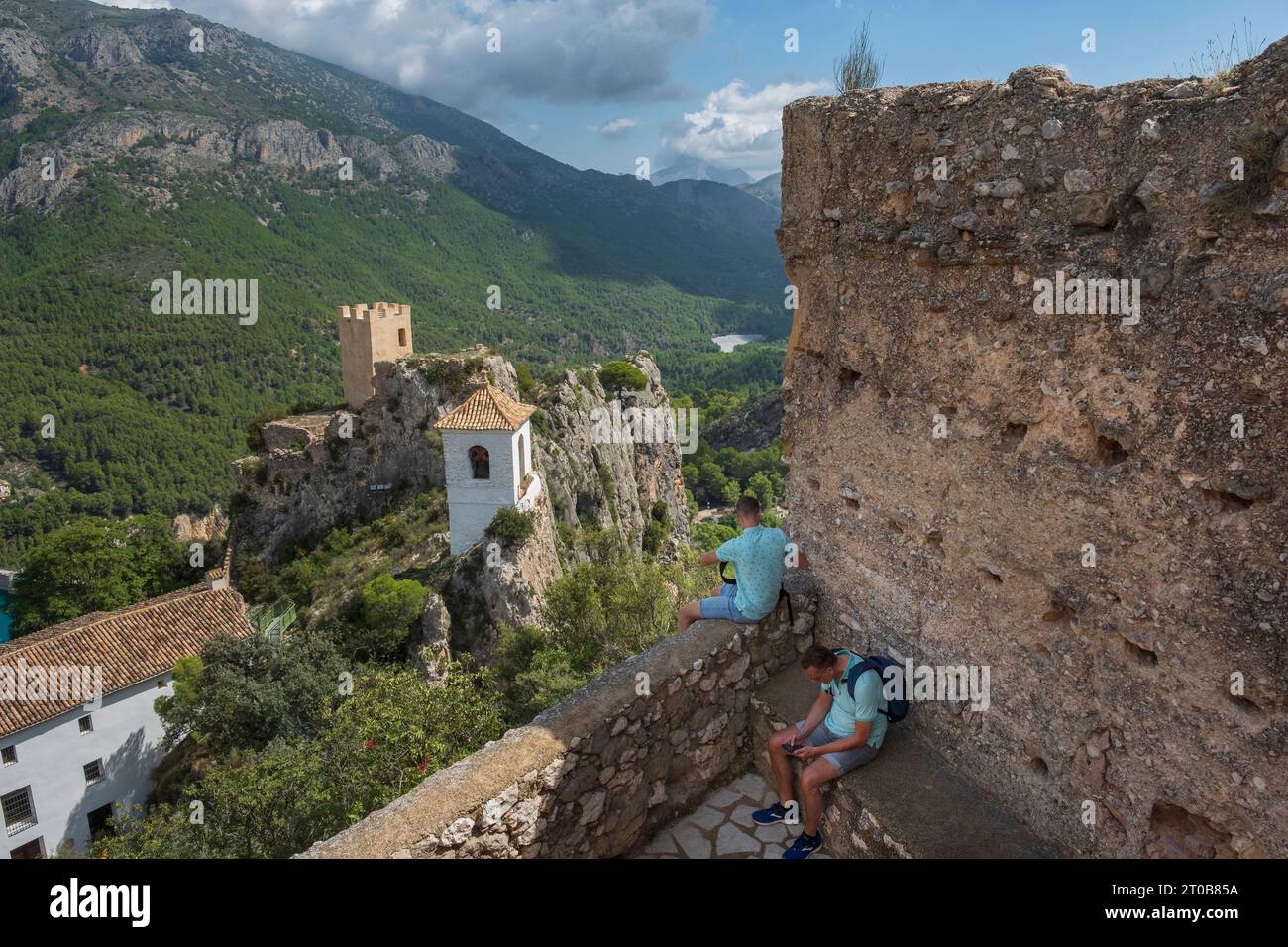 The village of El Castell de Guadalest is considered the most visited ...
