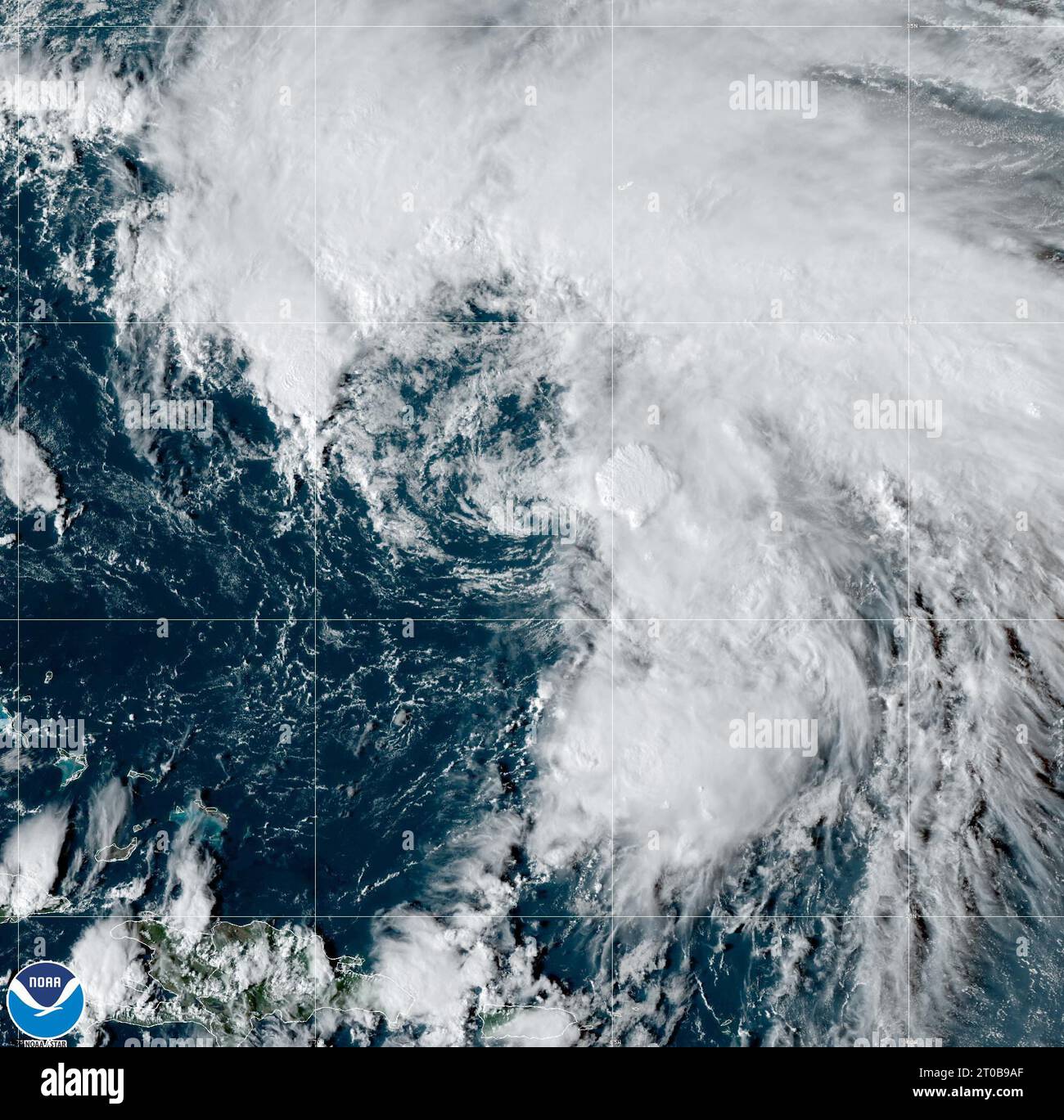 Atlantic Ocean. 5th Oct, 2023. The National Hurricane Center is ...