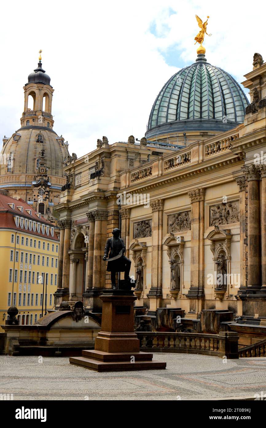 Albertinum Museum of Fine Arts in Dresden Germany. Ancient majestic ...
