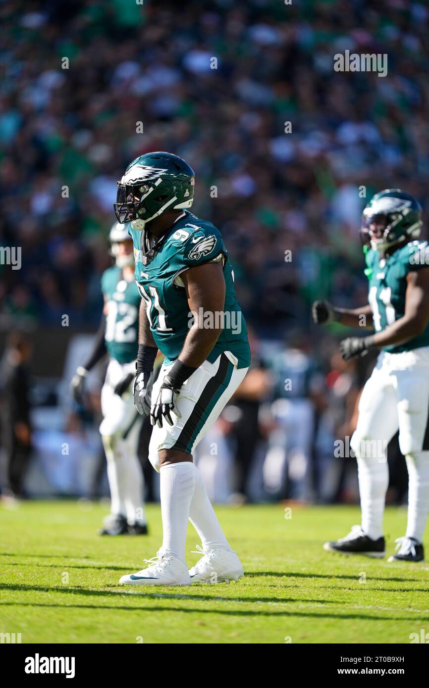 Philadelphia Eagles' Fletcher Cox in action during an NFL football game ...