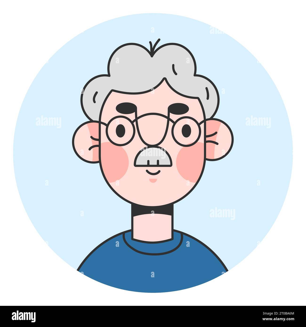Avatar of senior elderly man isolated Stock Vector Image & Art - Alamy