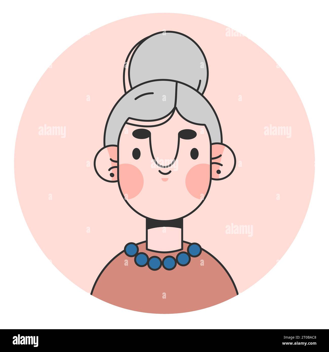 Avatar portrait senior woman Cut Out Stock Images & Pictures - Alamy