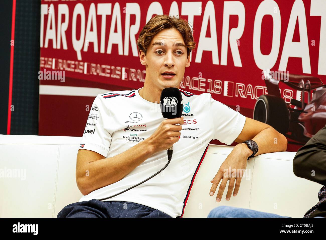 Doha, Qatar. 5th Oct, 2023. #63 George Russell (GBR, Mercedes-AMG ...