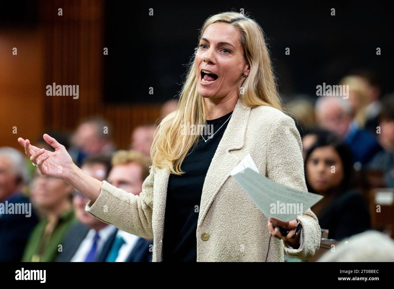 Ottawa, Canada. 05th Oct, 2023. Minister of Canadian Heritage, Pascale ...