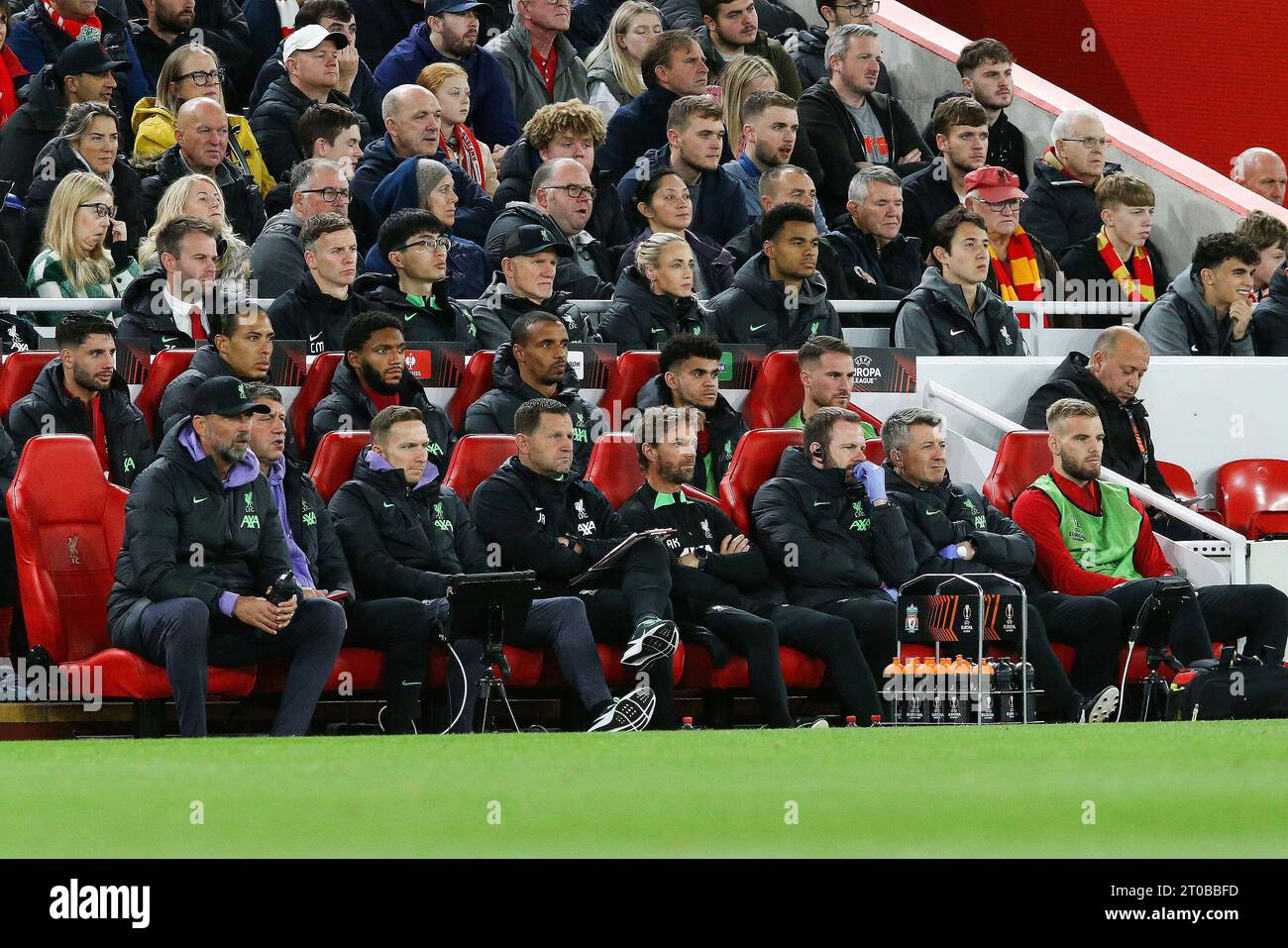 Liverpool, UK. 05th Oct, 2023. Jurgen Klopp, the manager of Liverpool ...