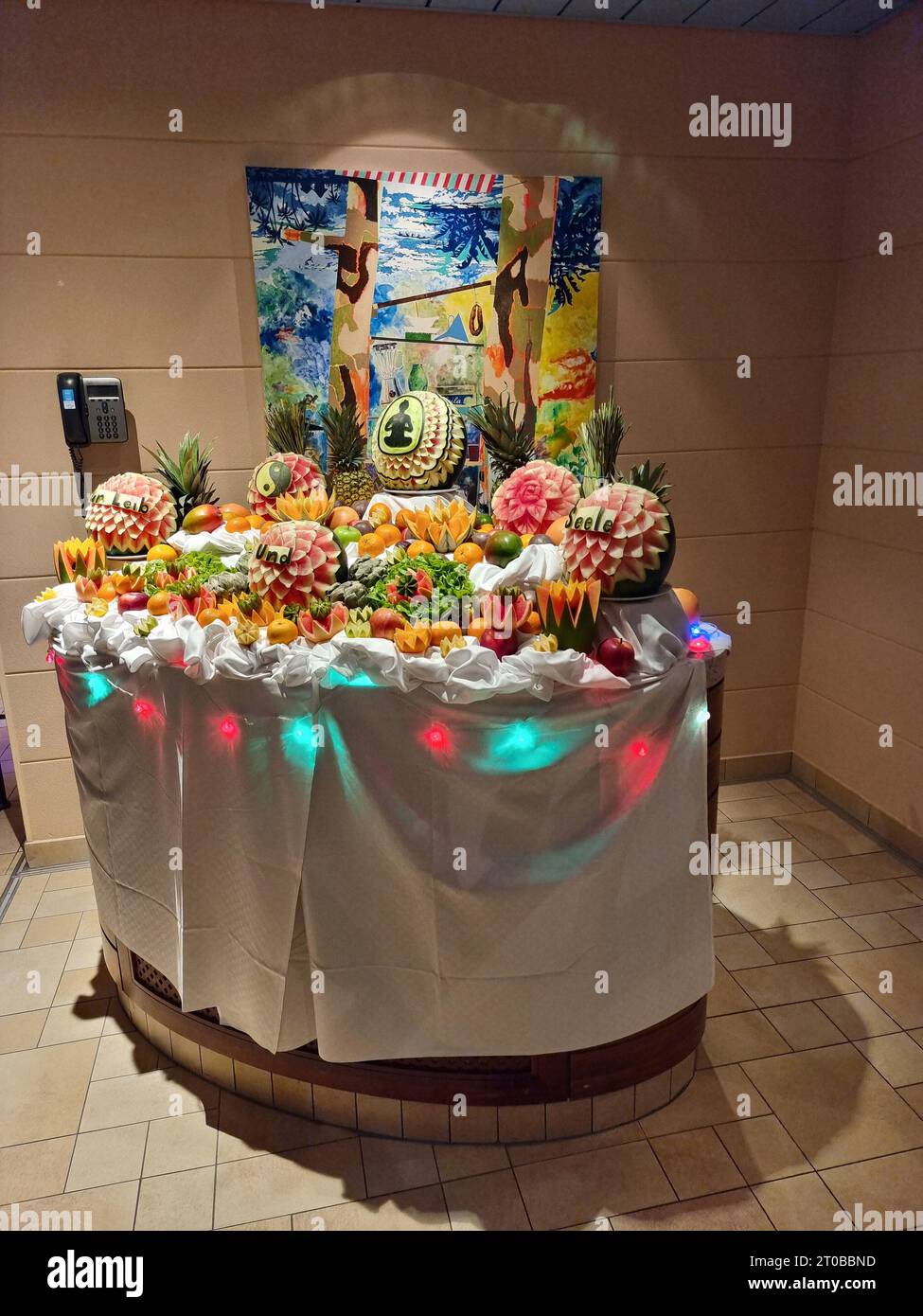 Food and drinks on a ship hotel Stock Photo - Alamy