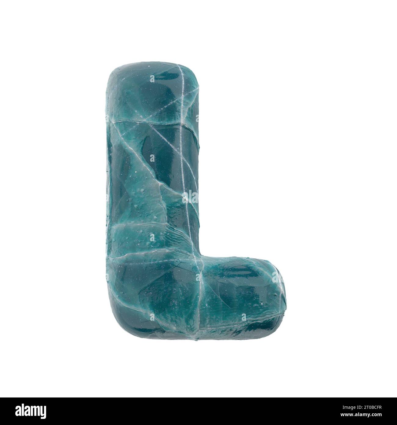 cracked ice letter L - Capital 3d frozen font - suitable for Nature ...