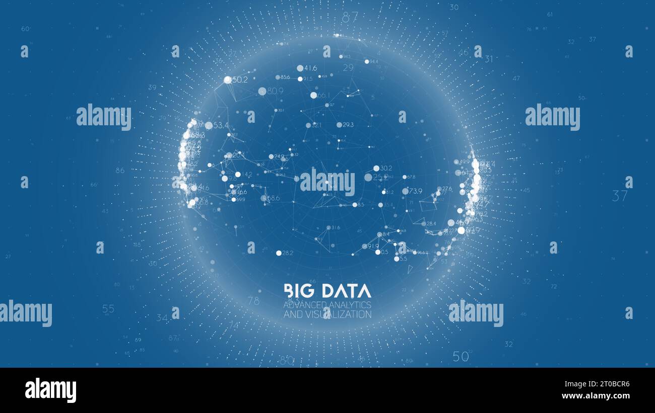 Big data visualization. Futuristic infographic. Information aesthetic ...