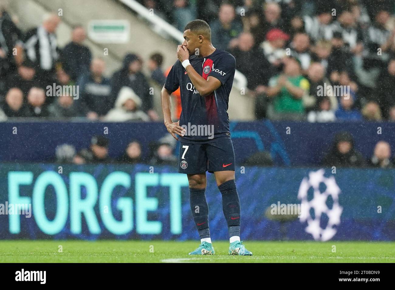 Newcastle, UK. 04th Oct, 2023. Paris Saint-Germain forward Kylian ...