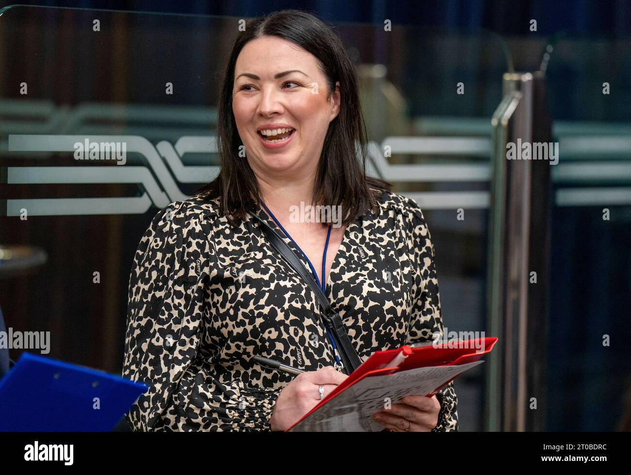 Scottish Labour MSP Monica Lennon in the count hall at the South ...
