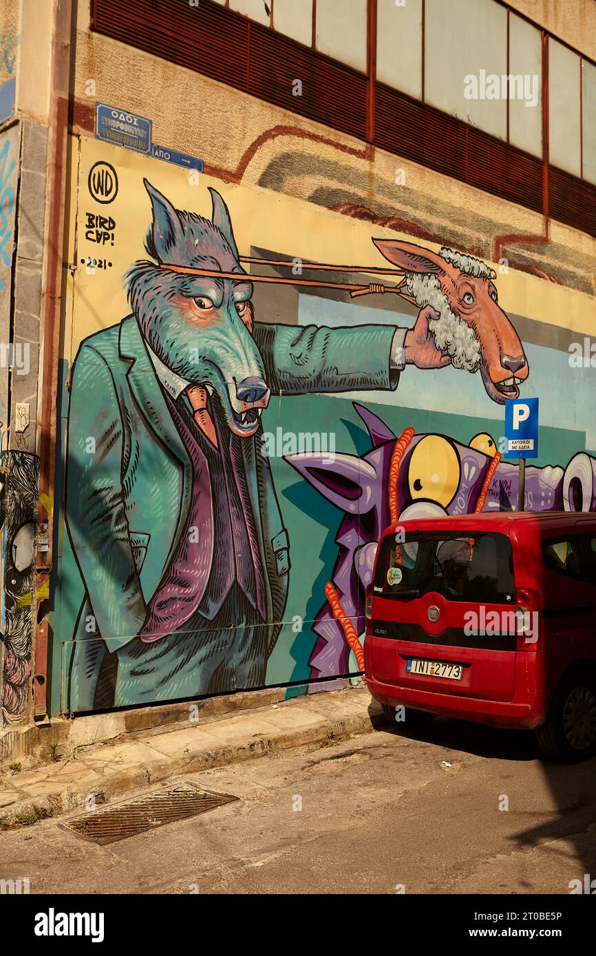 graffiti art psiri athens Stock Photo - Alamy