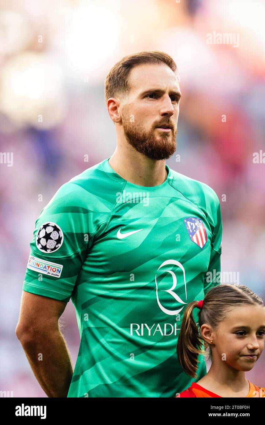 Madrid, Spain. 04th Oct, 2023. Madrid - Jan Oblak of Atletico Madrid during the 2nd leg of the ...