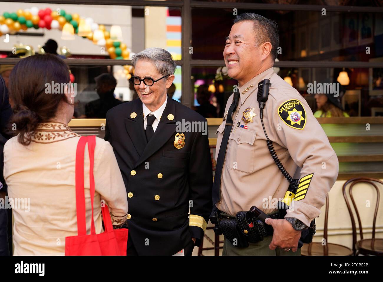San Francisco Fire Chief Jeanine Nicholson, left, and Sheriff Paul ...
