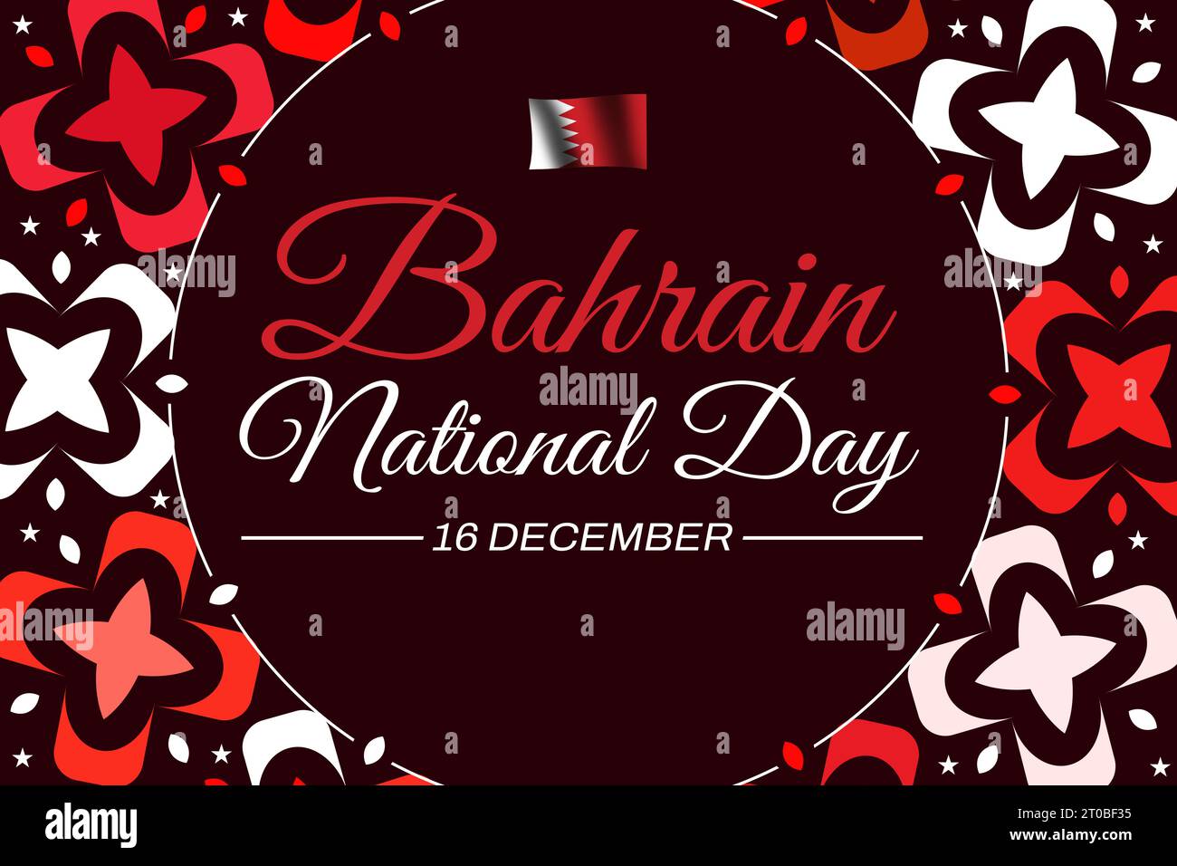 Bahrain National Day wallpaper with waving flag and colorful design ...