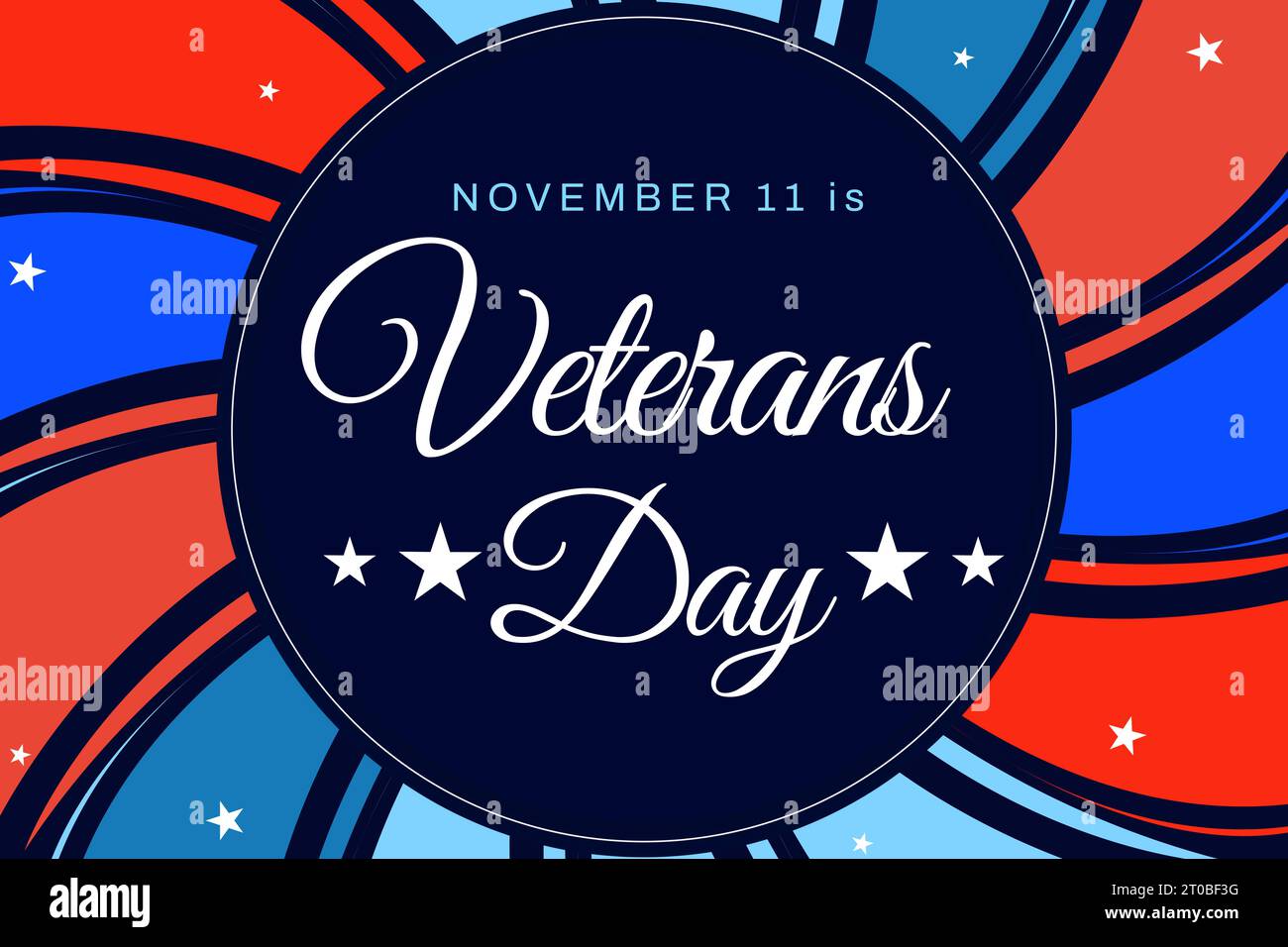Colorful Veterans Day wallpaper design in circular shapes with stylish ...