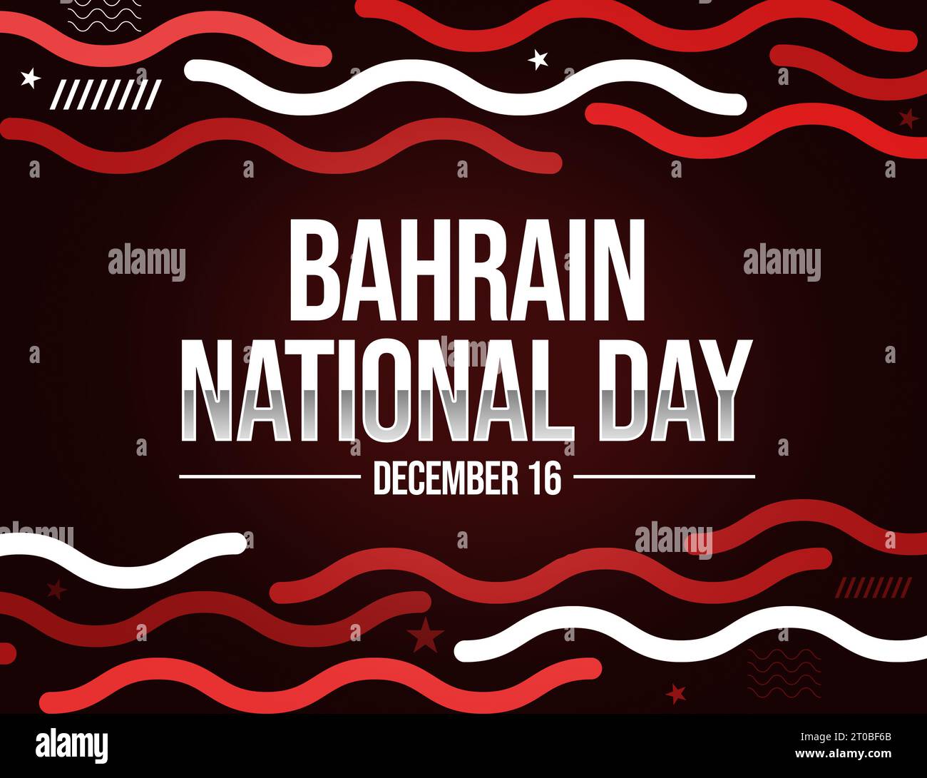 December 16 is observed as Bahrain National Day, background design with ...