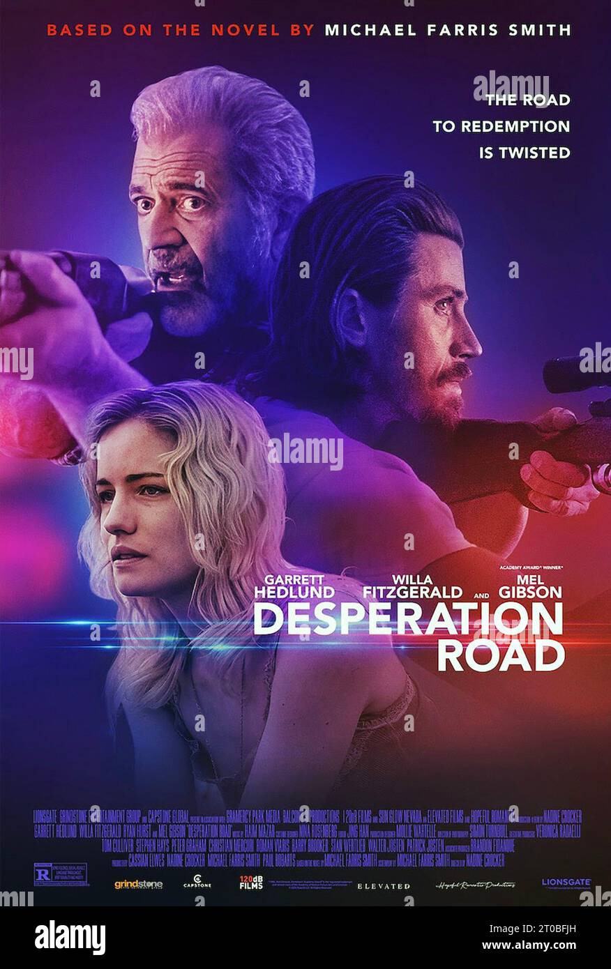 DESPERATION ROAD, US poster, from top: Mel Gibson, Garrett Hedlund ...