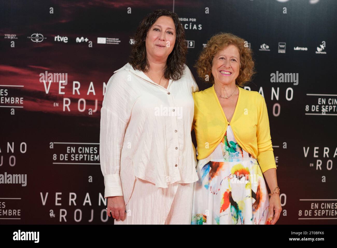 Verano En Rojo" Madrid Photocall Featuring: Berna Gonzalez Harbour, Belen Macias Where: Madrid ...