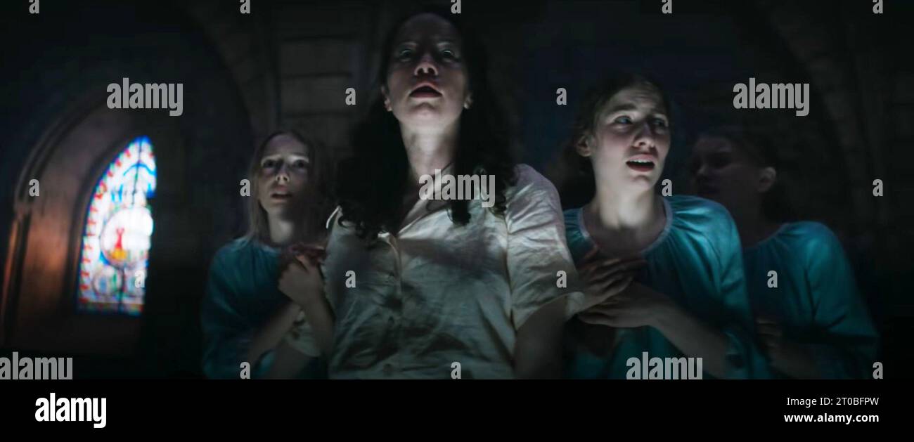 The Nun Ii Aka The Nun 2 Anouk Darwin Homewood Left Anna Popplewell Foreground 2023