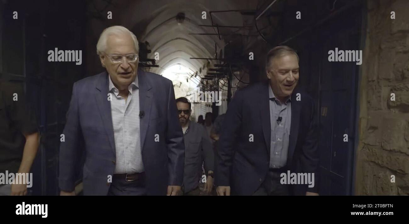ROUTE 60: THE BIBLICAL HIGHWAY, from left: David Friedman, Mike Pompeo ...