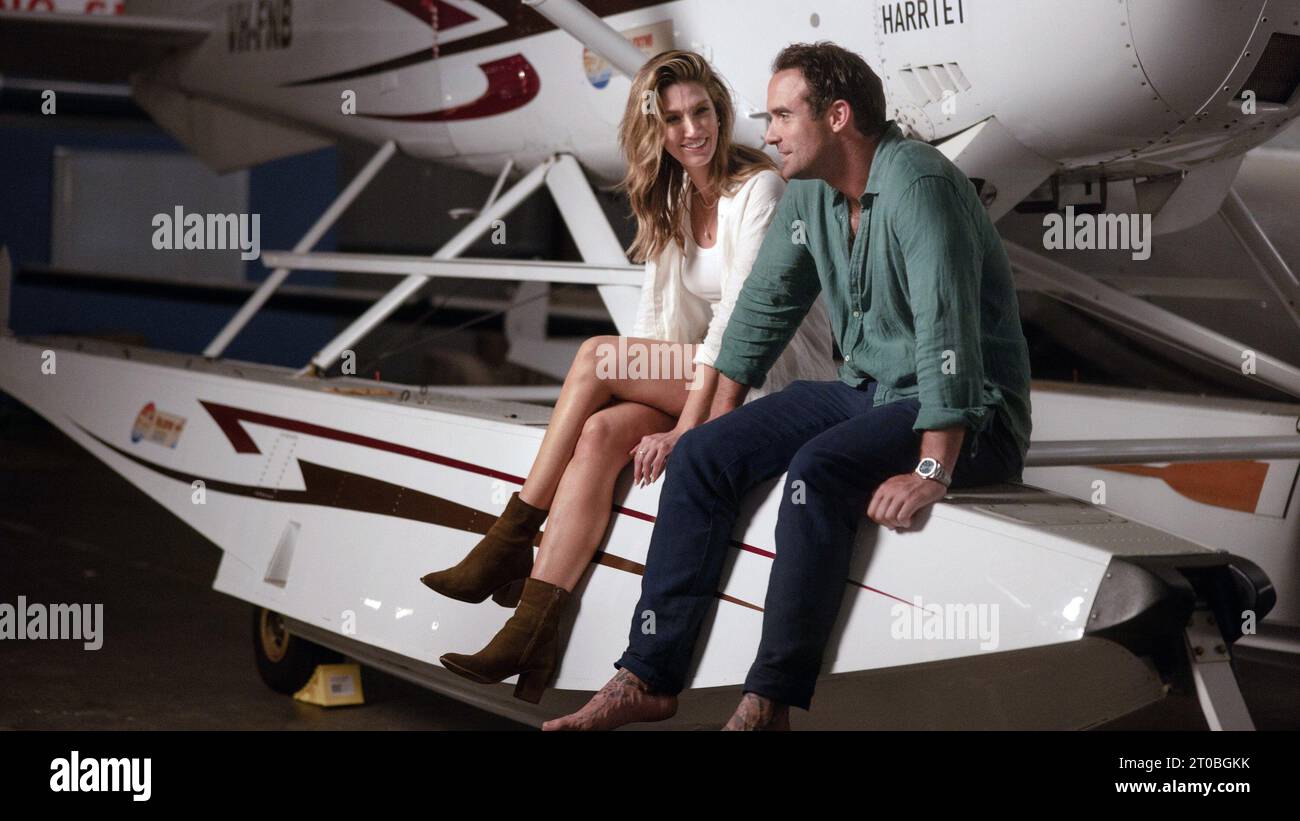 LOVE IS IN THE AIR, from left: Delta Goodrem, Joshua Sasse, 2023. ph ...