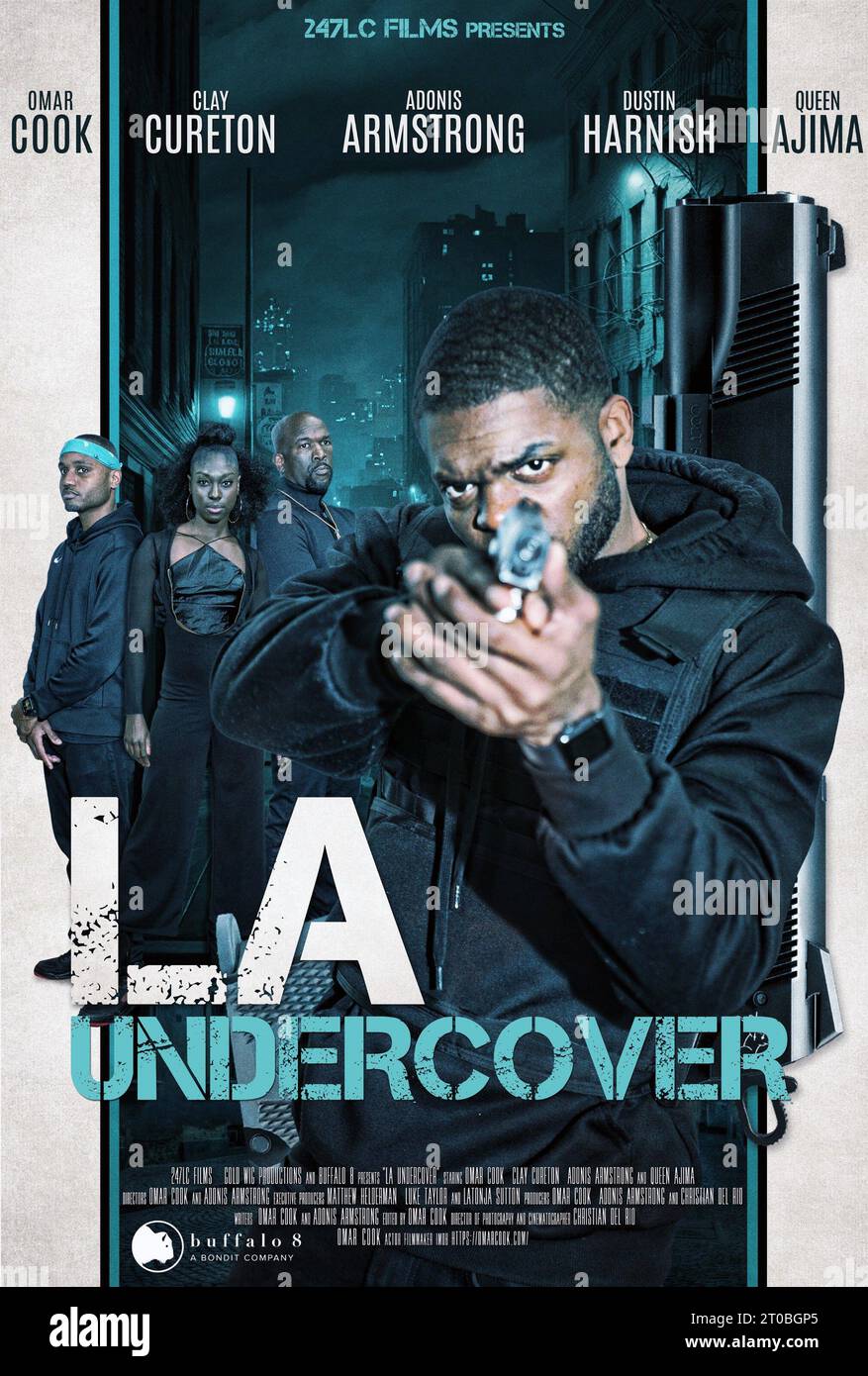 LA UNDERCOVER, poster, from left: Adonis Armstrong, Queen Ajima, Clay ...