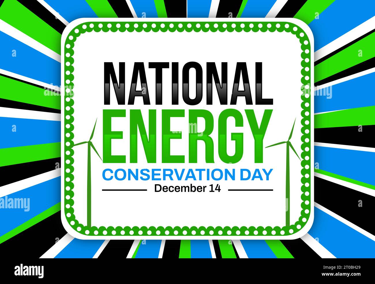 National Energy Conservation Day background design with colorful shapes ...