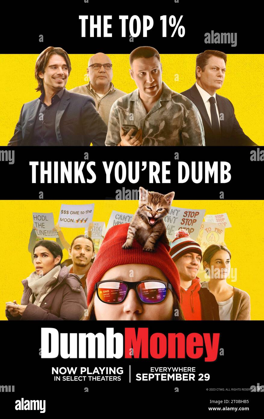 DUMB MONEY, poster, top, from left: Sebastian Stan, Vincent D'Onofrio ...