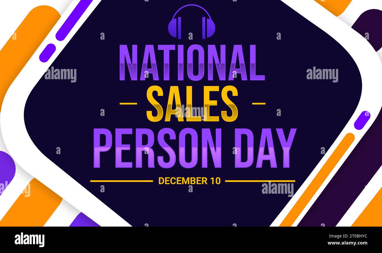 National Sales Person Day wallpaper with colorful shapes and typography ...