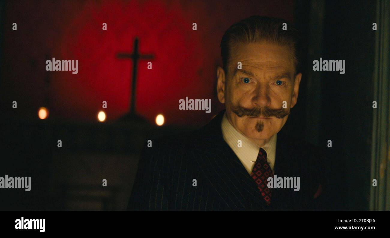 A HAUNTING IN VENICE, Kenneth Branagh as Hercule Poirot, 2023. © Walt ...