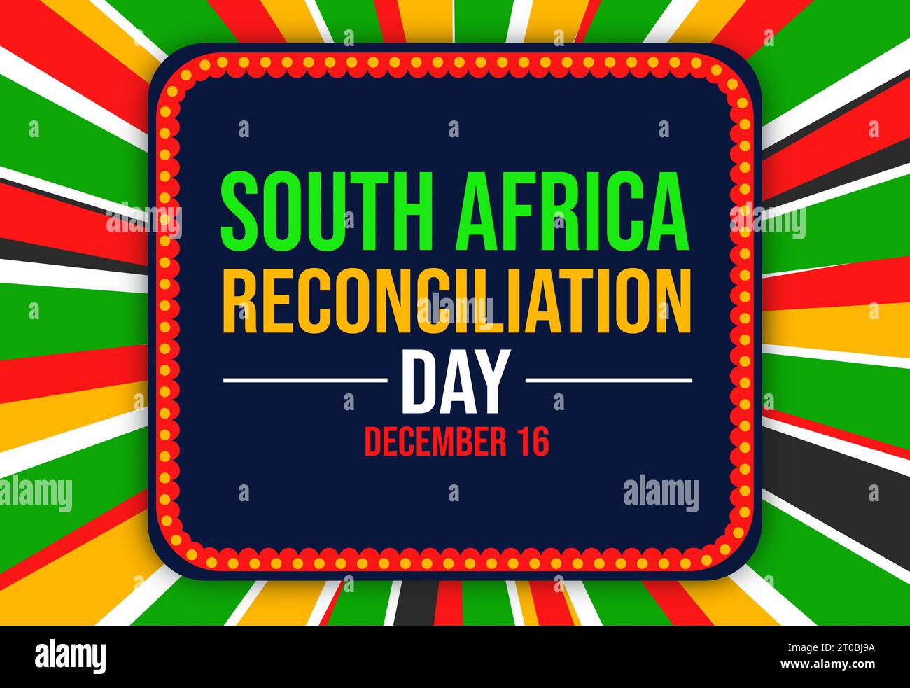South Africa Reconciliation Day background design with colorful shapes ...