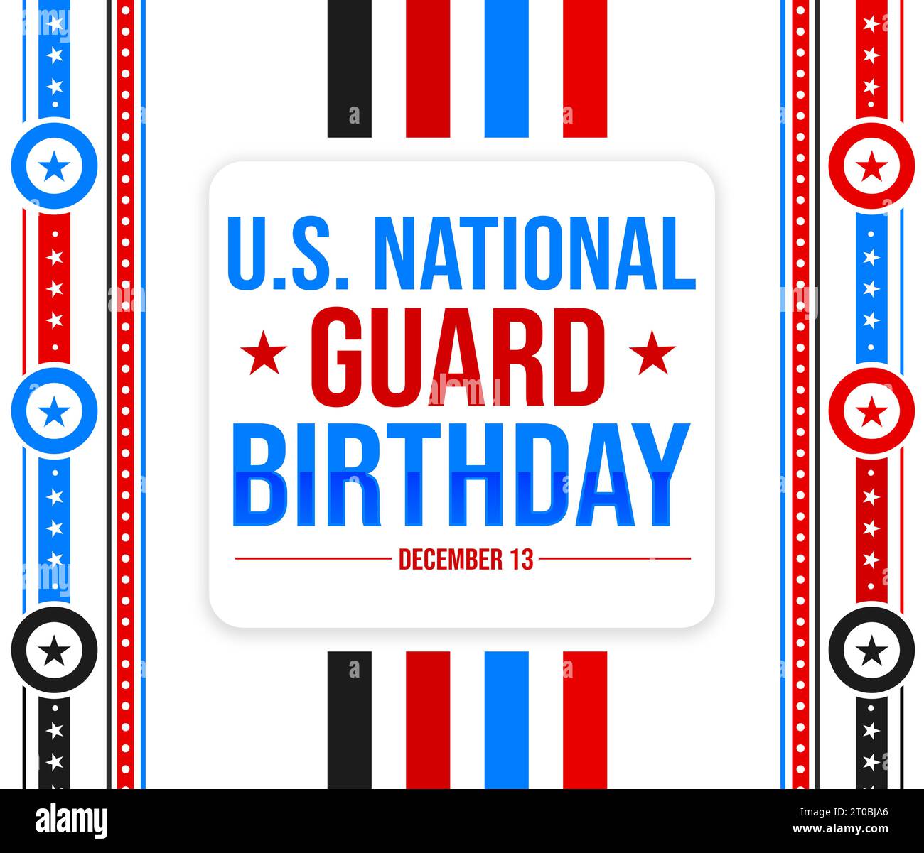 US National Guard Birthday wallpaper design with colorful shapes and ...