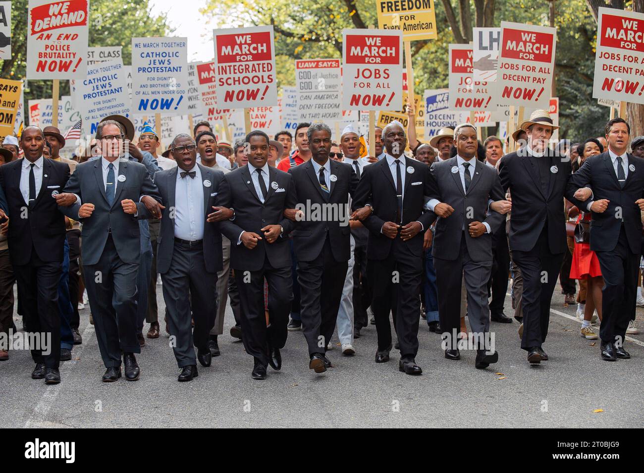 RUSTIN, front row far left: Marlon Bradley Ray as Floyd McKissick ...