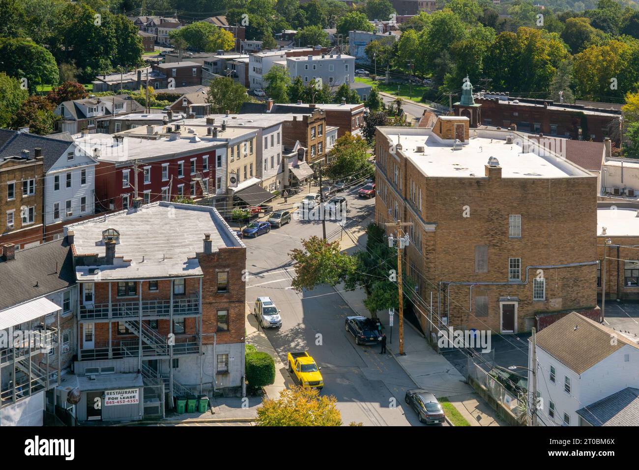 Poughkeepsie, NY - US - Oct 1, 2023 View from of the Walkway Over the ...