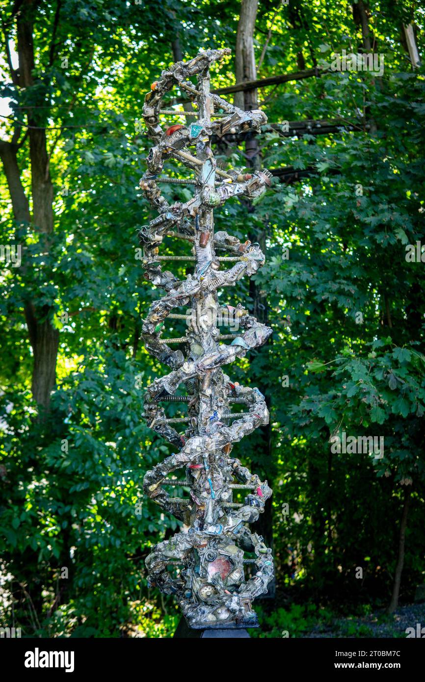 Poughkeepsie, NY - US - Oct 1, 2023 Vertical view of Sculptor Suprina ...