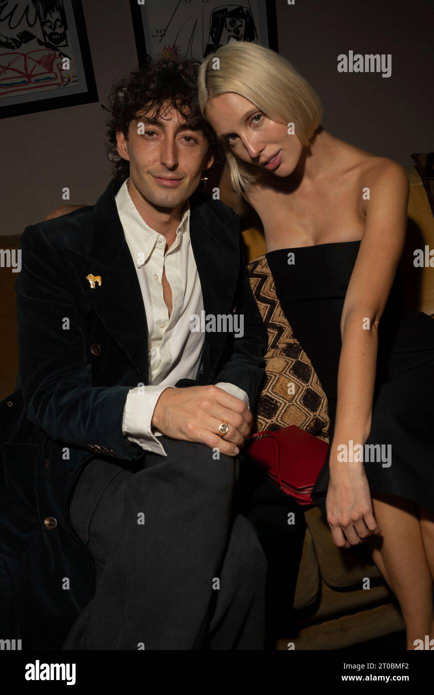 Taz Fustok and Princess Maria-Olympia Greece attend the Robbie Furze ...