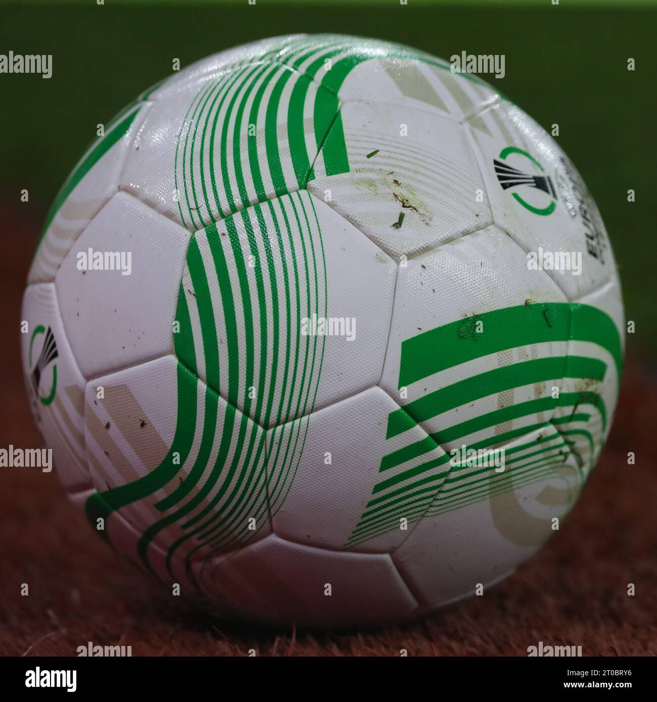 The UEFA Europa Conference League match ball during the UEFA Europa ...