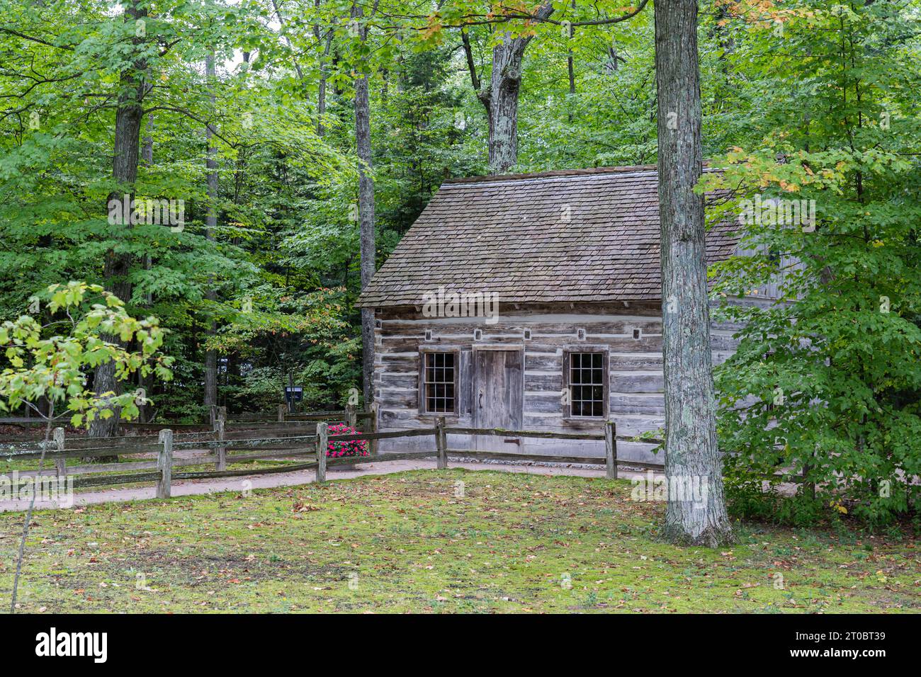 The old Hessler log cabin was built in the 1850s and sits near the ...