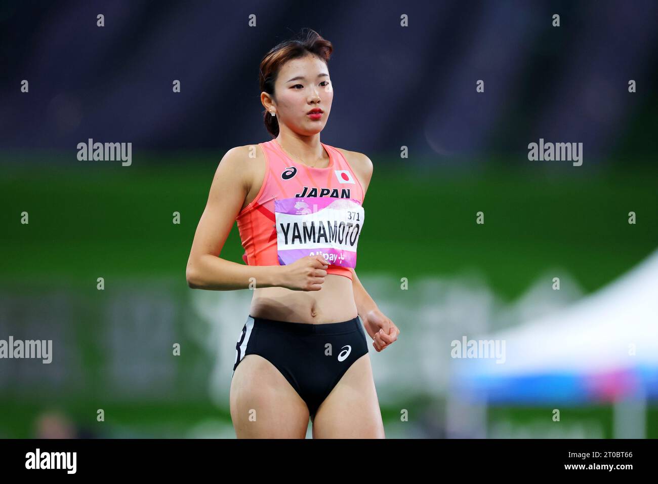 Hangzhou, China. 3rd Oct, 2023. Ami Yamamoto (JPN) Athletics : Women's 400mH Final at Hangzhou ...