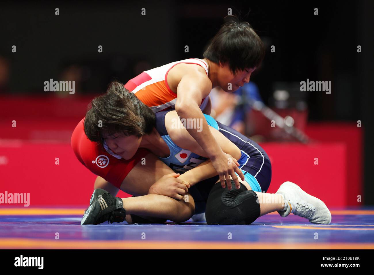 Lin'an, China. 5th Oct, 2023. (Top-Bottom) Kim Sonhyang (PRK), Remina ...