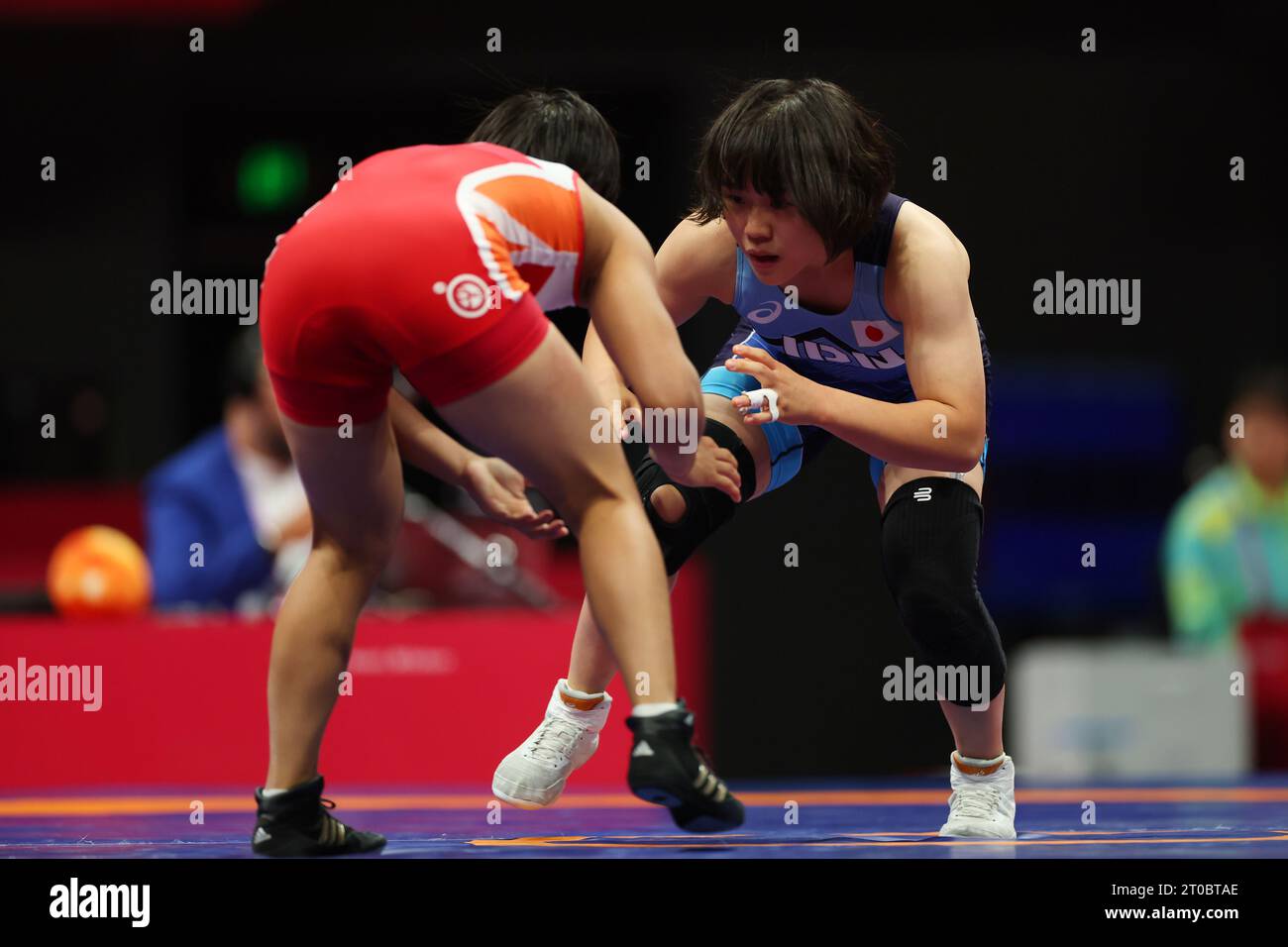 Lin'an, China. 5th Oct, 2023. (L to R) Kim Sonhyang (PRK), Remina ...