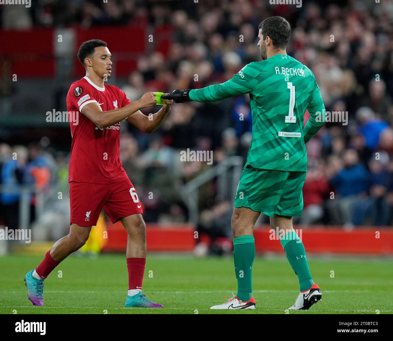 Liverpool, UK. 05th Oct, 2023. Trent Alexander-Arnold #66 of Liverpool ...